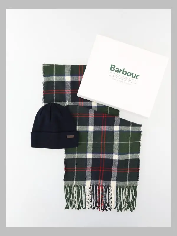 Barbour Signature Knit Beanie Hat - Multicolour