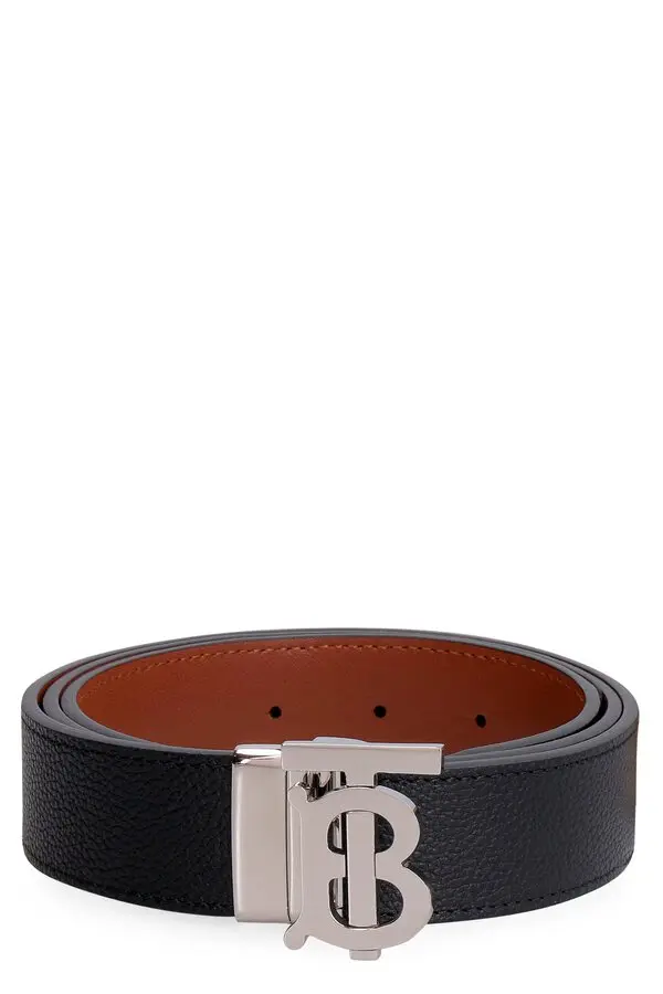 Burberry Reversible Calf Leather Belt With 3.5 Cm Height And 3.5x4 Cm Buckle