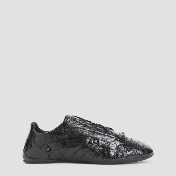Balenciaga City Sneaker In Leather With Sheep Leather Upper - Black