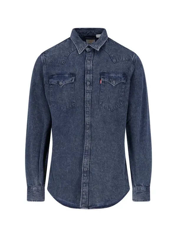 LEVI'S STRAUSS Denim Shirt In 100% Cotton - Blue