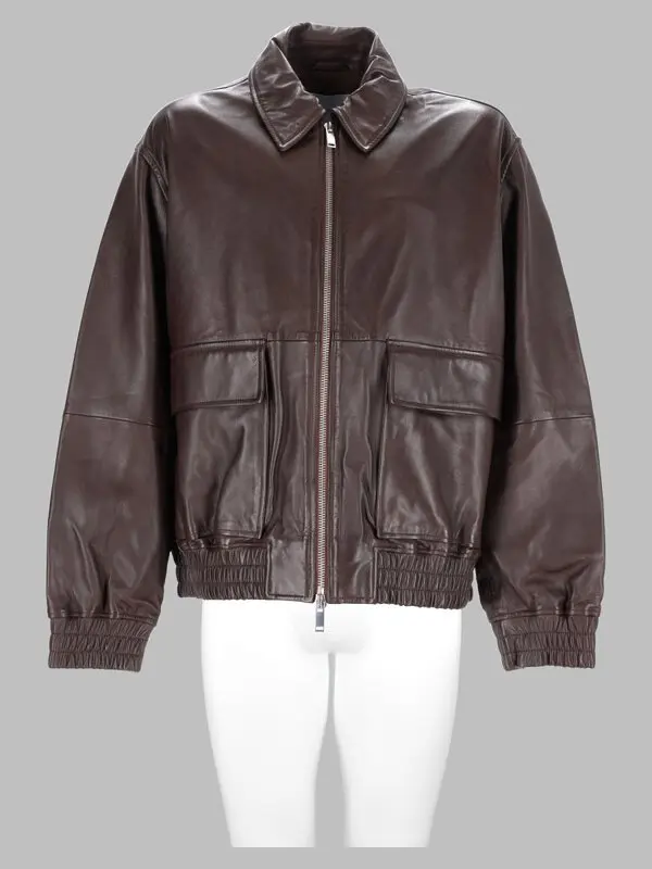 Studio Nicholson 100% Leather Jacket - Brown