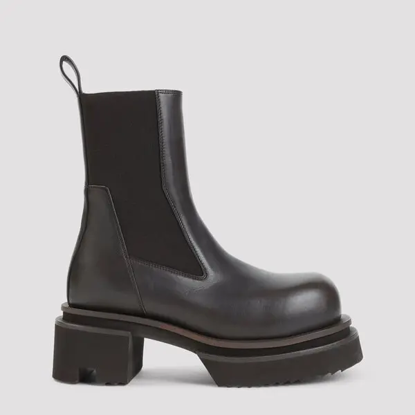 Rick Owens Beetle Bogun Leather Boots