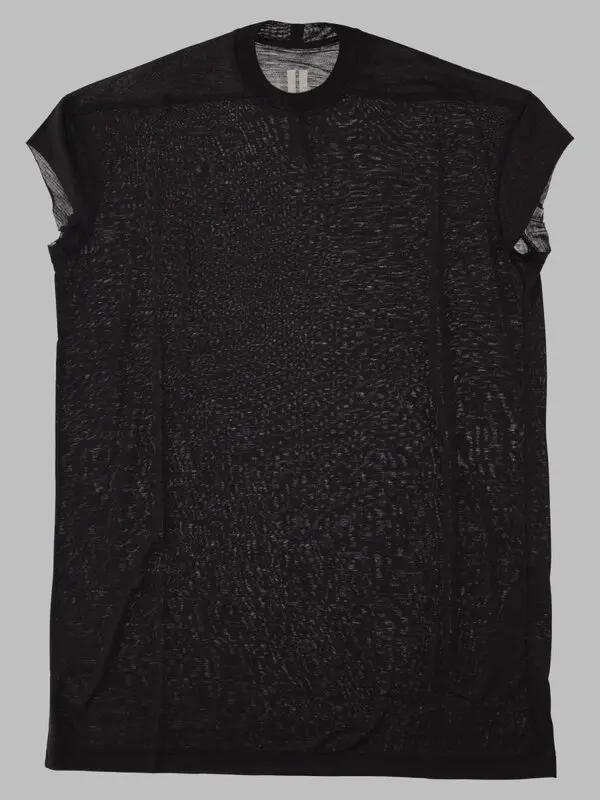 Rick Owens Wool-silk T-shirt - Black