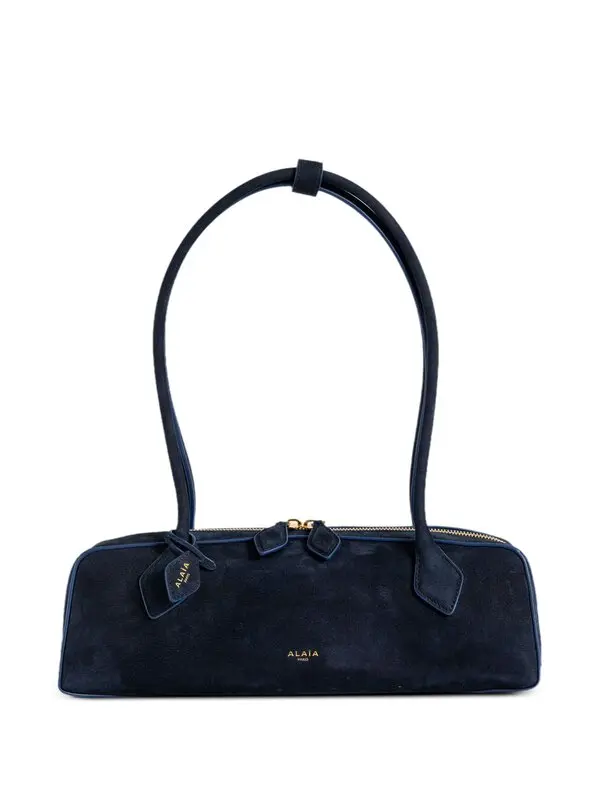 Alaïa Teckel Mini Nubuck Handbag - Bleunuit