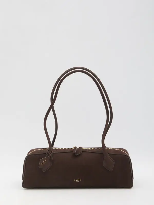 Alaïa Teckel Mini Nubuck Handbag - Brunor