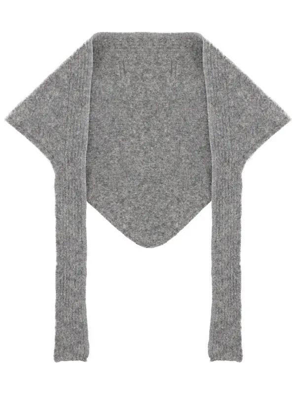 Jacquemus Jacquard Logo Grosgrain Shawl