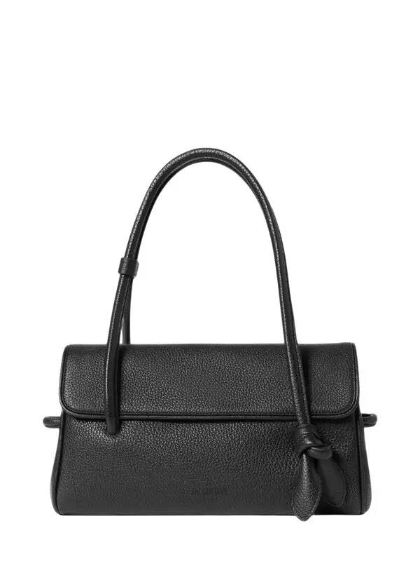 Jacquemus Leather Top Handle Bag - Black