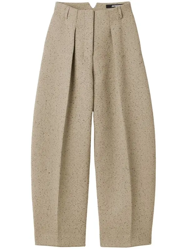 Jacquemus Oval Tailored Trousers With Zip And Button