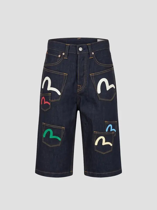 EVISU Ht Multi-pocket Denim Short