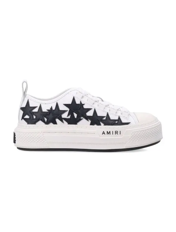 Amiri Low-top Star-detail Platform Sneaker - Bianco