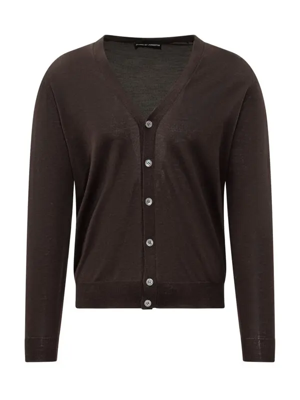 FILIPPO DE LAURENTIIS Button-front Wool Cardigan - Caffe'