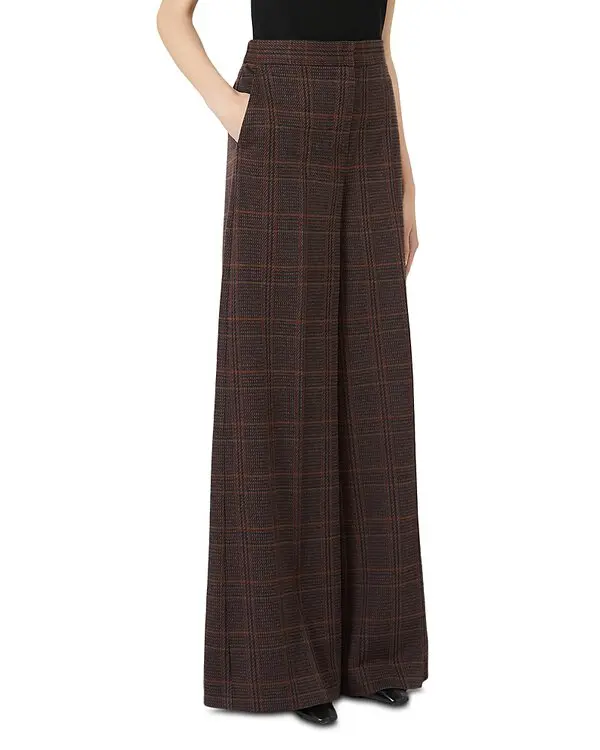 Max Mara Mxmemiro Pants - Brown/bordeaux