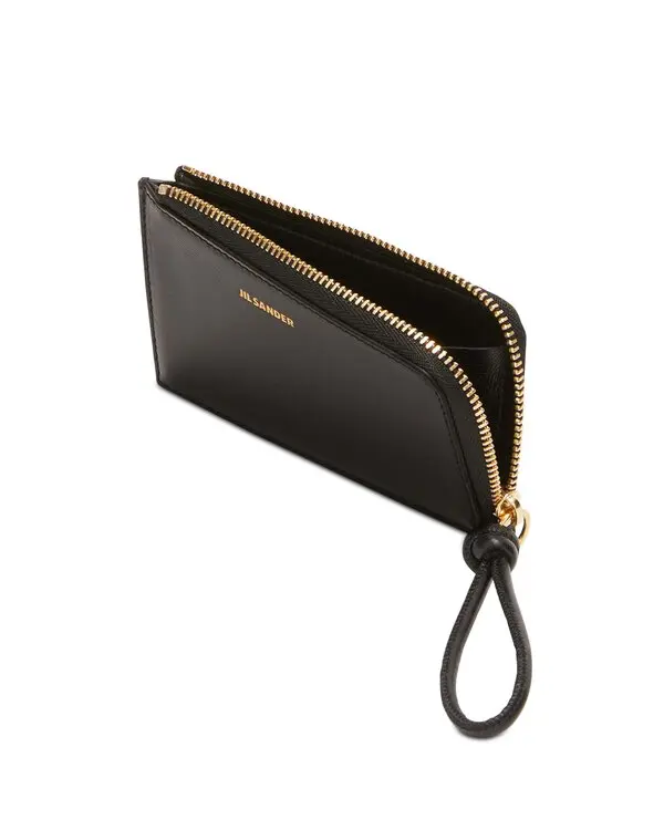 JIL SANDER Leather Zip Wallet