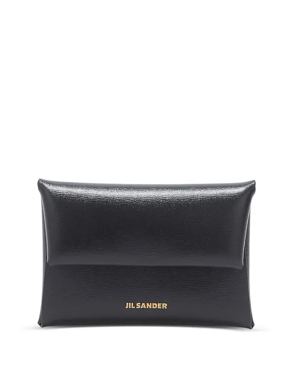 JIL SANDER Leather Envelope Snap Wallet