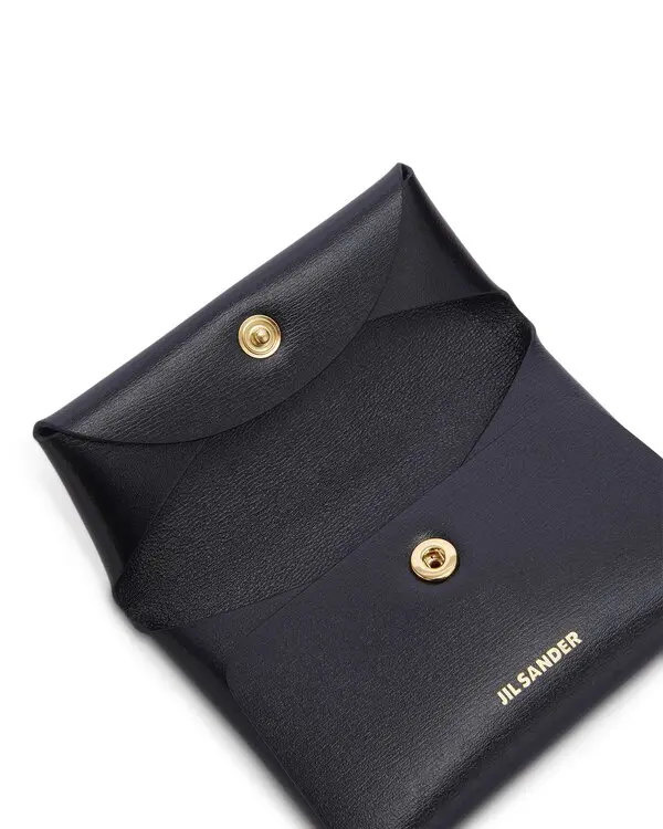 JIL SANDER Leather Envelope Snap Wallet