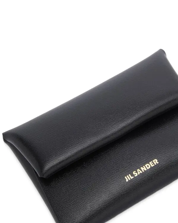 JIL SANDER Leather Envelope Snap Wallet