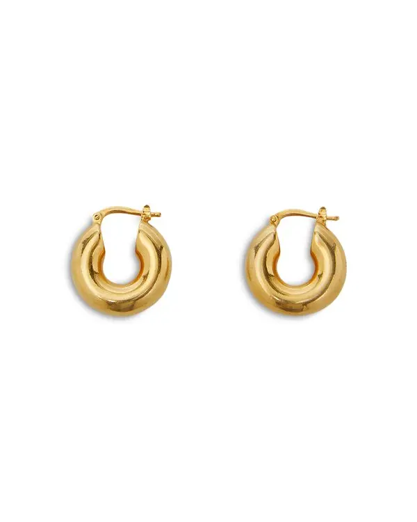 JIL SANDER Sculpted Hoop Earrings