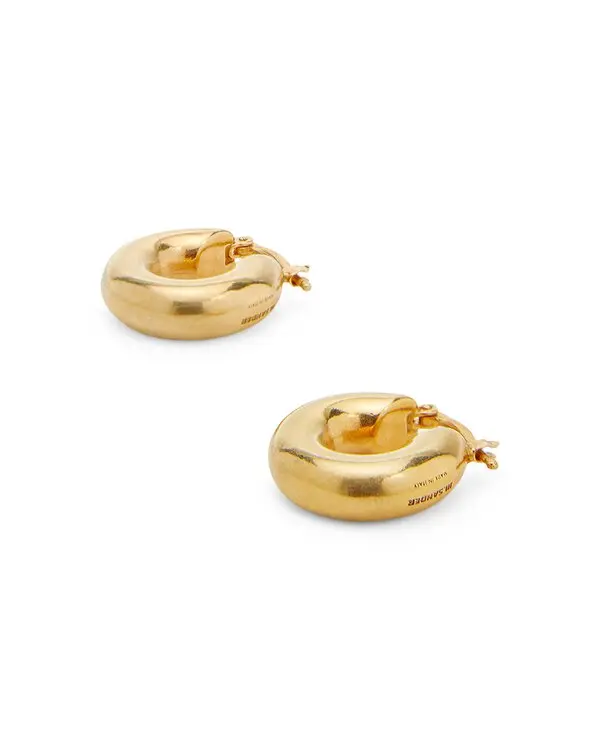 JIL SANDER Sculpted Hoop Earrings