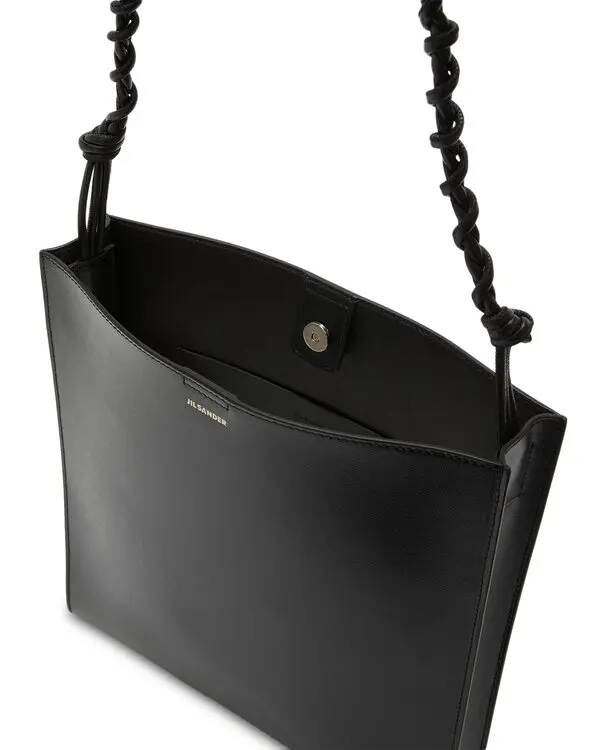 JIL SANDER Tangle Medium Leather Shoulder Bag