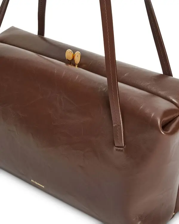 JIL SANDER Goji Pillow Medium Leather Shoulder Bag