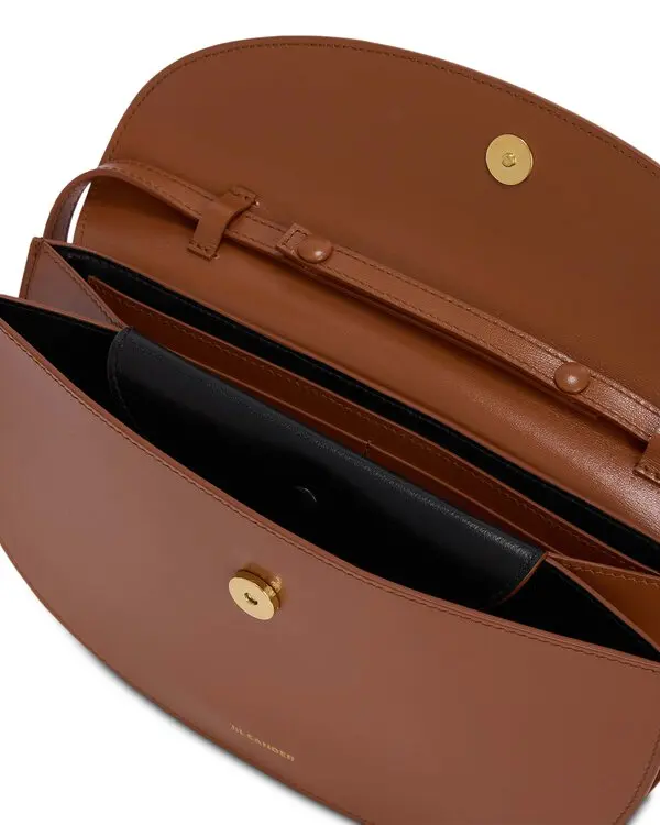JIL SANDER Curve Mini Leather Shoulder Bag