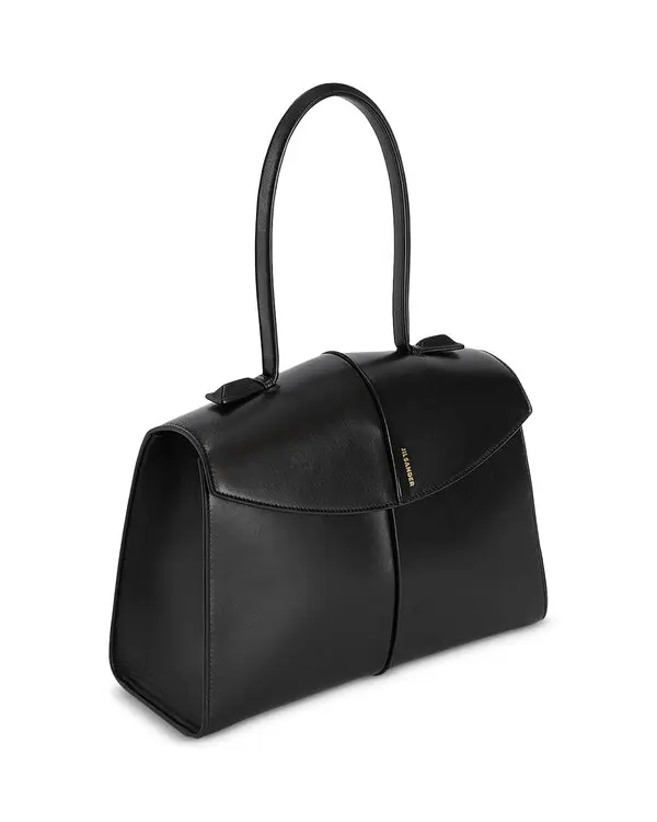 JIL SANDER Linea Leather Top-handle Bag