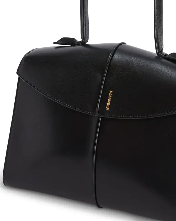 JIL SANDER Linea Leather Top-handle Bag