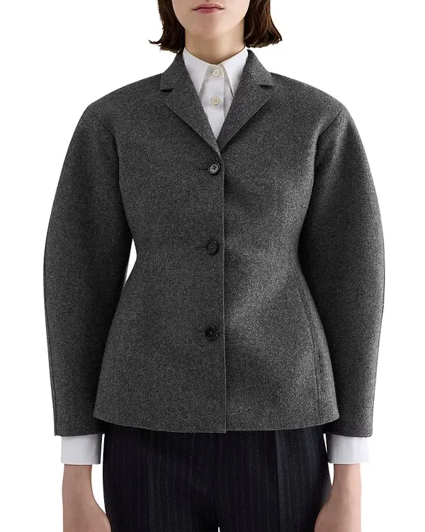 JIL SANDER Long Sleeve Wool Jacket