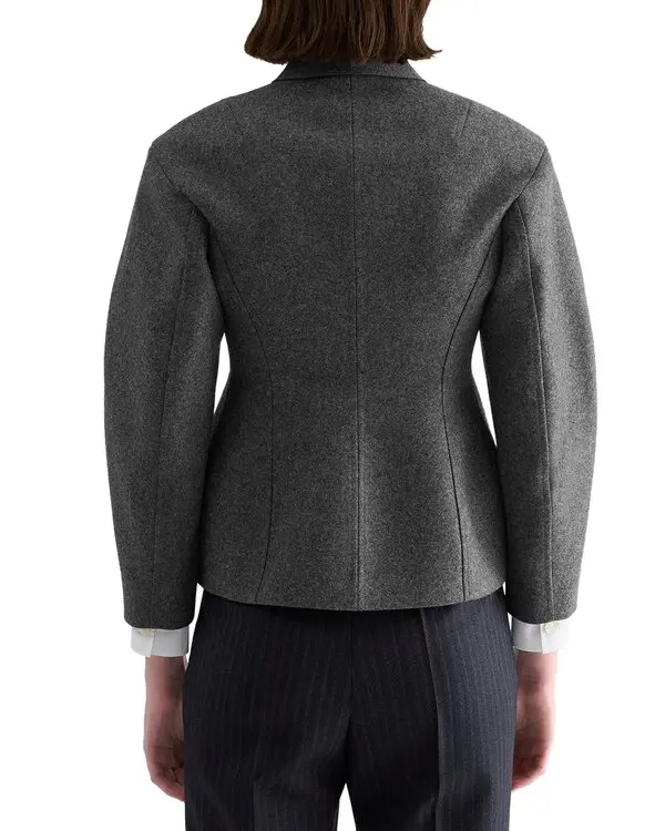 JIL SANDER Long Sleeve Wool Jacket