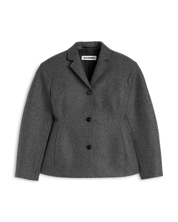 JIL SANDER Long Sleeve Wool Jacket