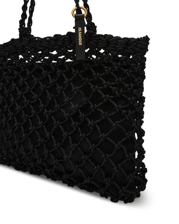 JIL SANDER Tangle Crochet Shoulder Bag
