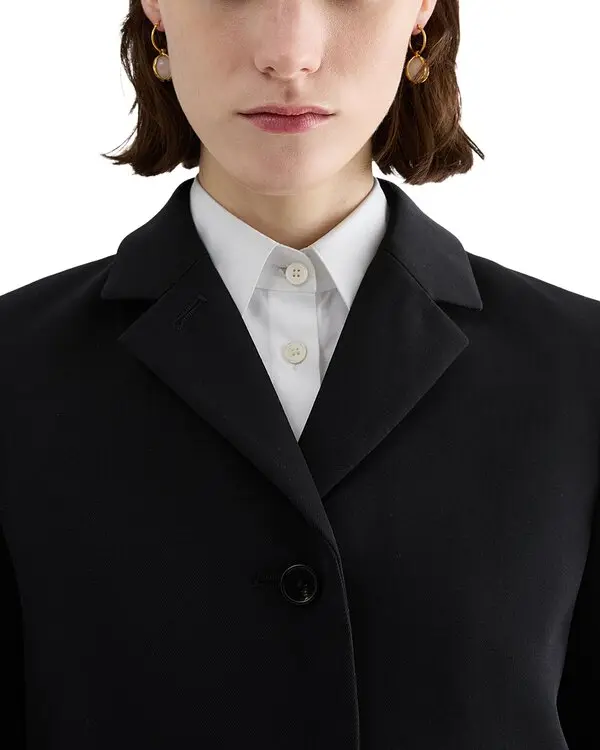 JIL SANDER Rose Quartz Charm Hoop Earrings