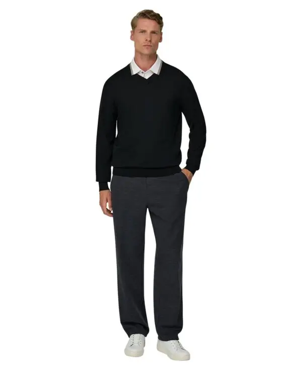 Boggi Milano Wool Blend Wooltech Diagonal Joggers