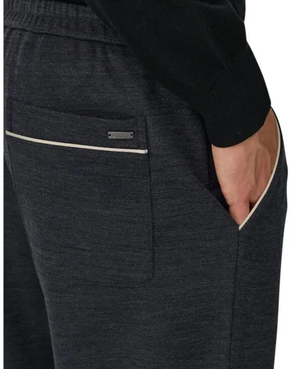 Boggi Milano Wool Blend Wooltech Diagonal Joggers