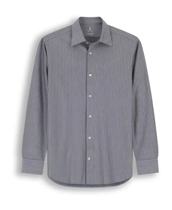 Boggi Milano Striped Japanese Jersey Regular Fit Polo Shirt - Navy Blue