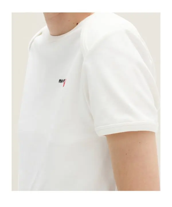 Miu Miu Petit Bateau X Stretch Jersey Regular T-shirt - White