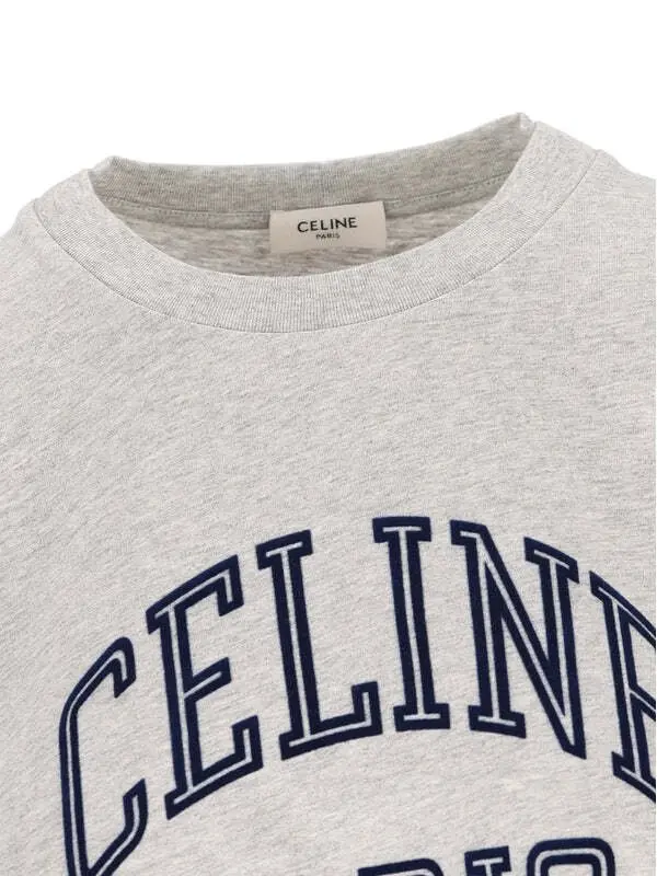 Celine Loose T-shirt In Cotton Jersey