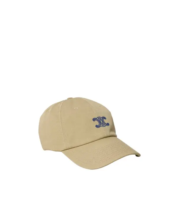 Celine Triomphe Richelieu Cap In Light Cotton Twill