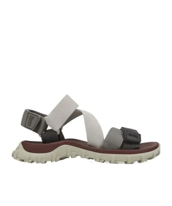 Camper Drift Trail Gray Textile Sandals For