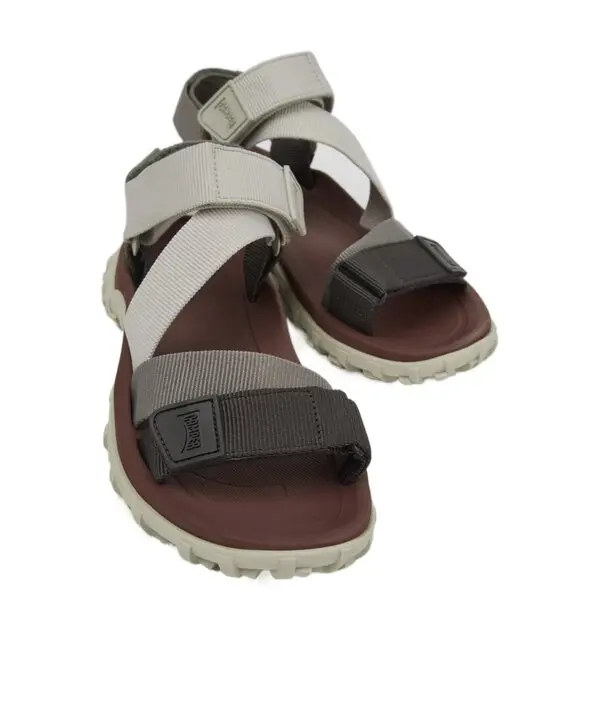 Camper Drift Trail Gray Textile Sandals For