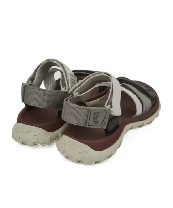 Camper Drift Trail Gray Textile Sandals For
