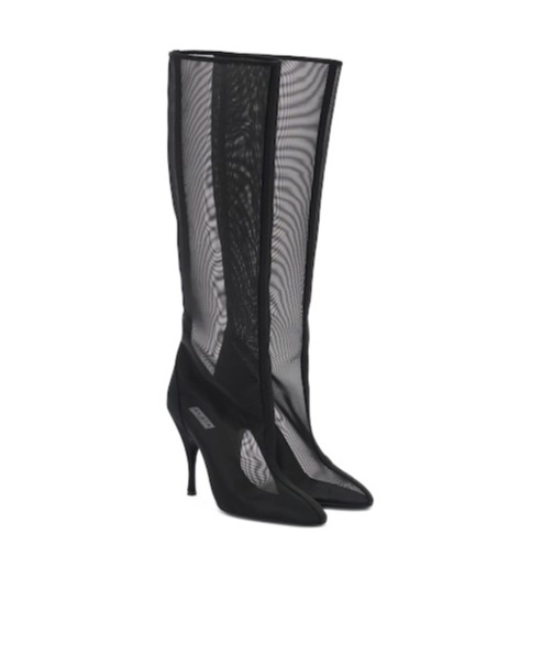Alaïa Mesh Knee-high Boots