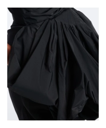Magda Butrym Draped Wool Bustier Dress