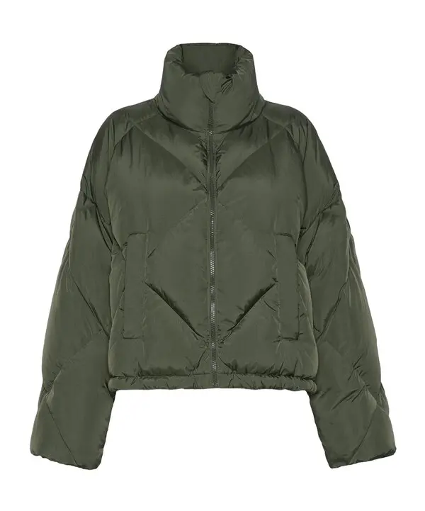 Max Mara Edito Quilted Down Jacket - Khaki