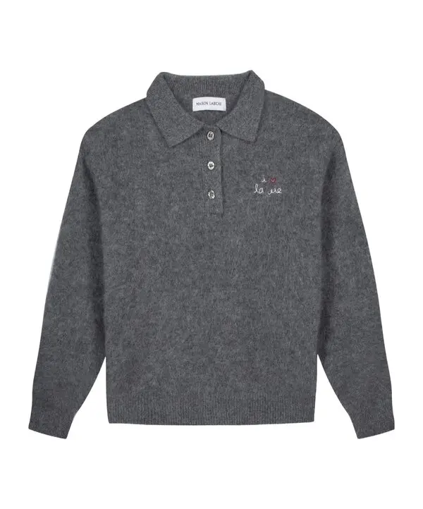 Maison Labiche Brazza I Love La Vie Polo Sweater