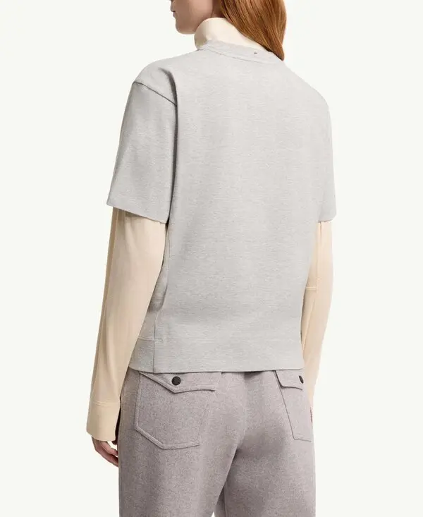 Moncler Logo Patch Cotton Blend T-shirt