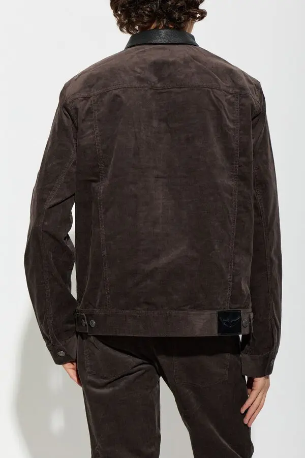 Zadig&Voltaire Voltaire Bases Button-up Velvet Jacket - Brown
