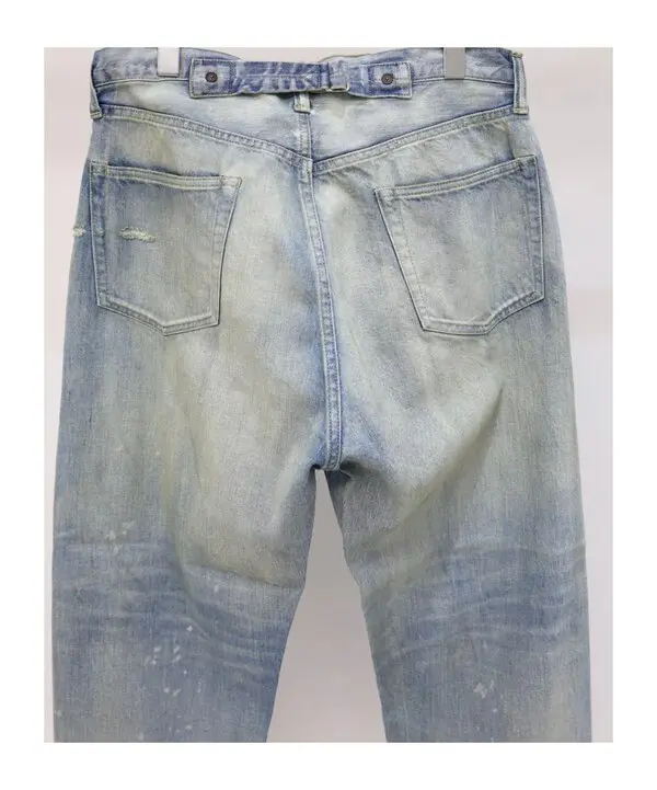A.PRESSE No.37 Washed Wide Denim Pants