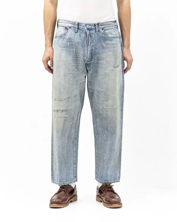 A.PRESSE No.37 Washed Wide Denim Pants