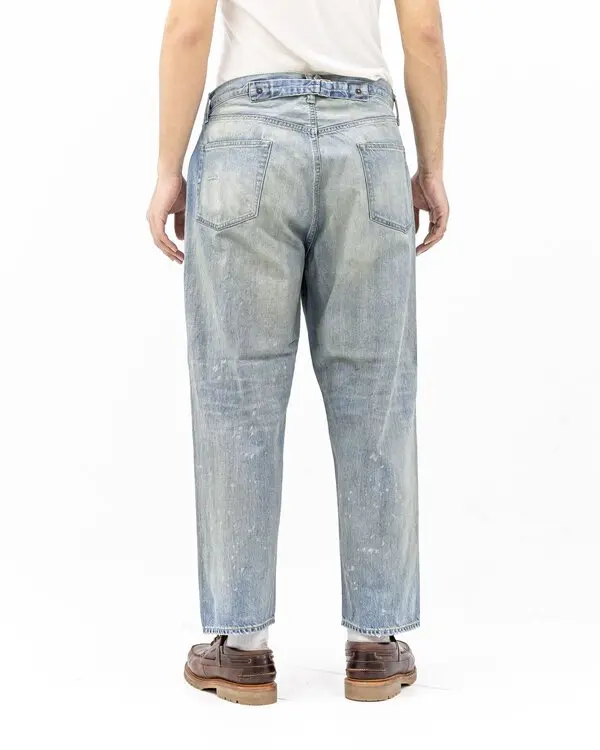 A.PRESSE No.37 Washed Wide Denim Pants